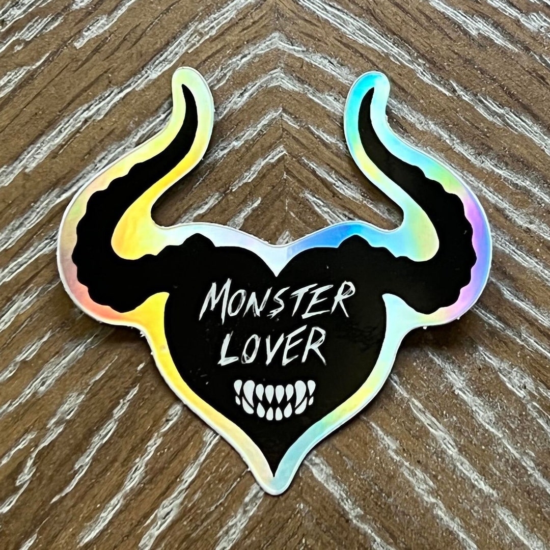 Monster Lover Holographic Sticker - Etsy
