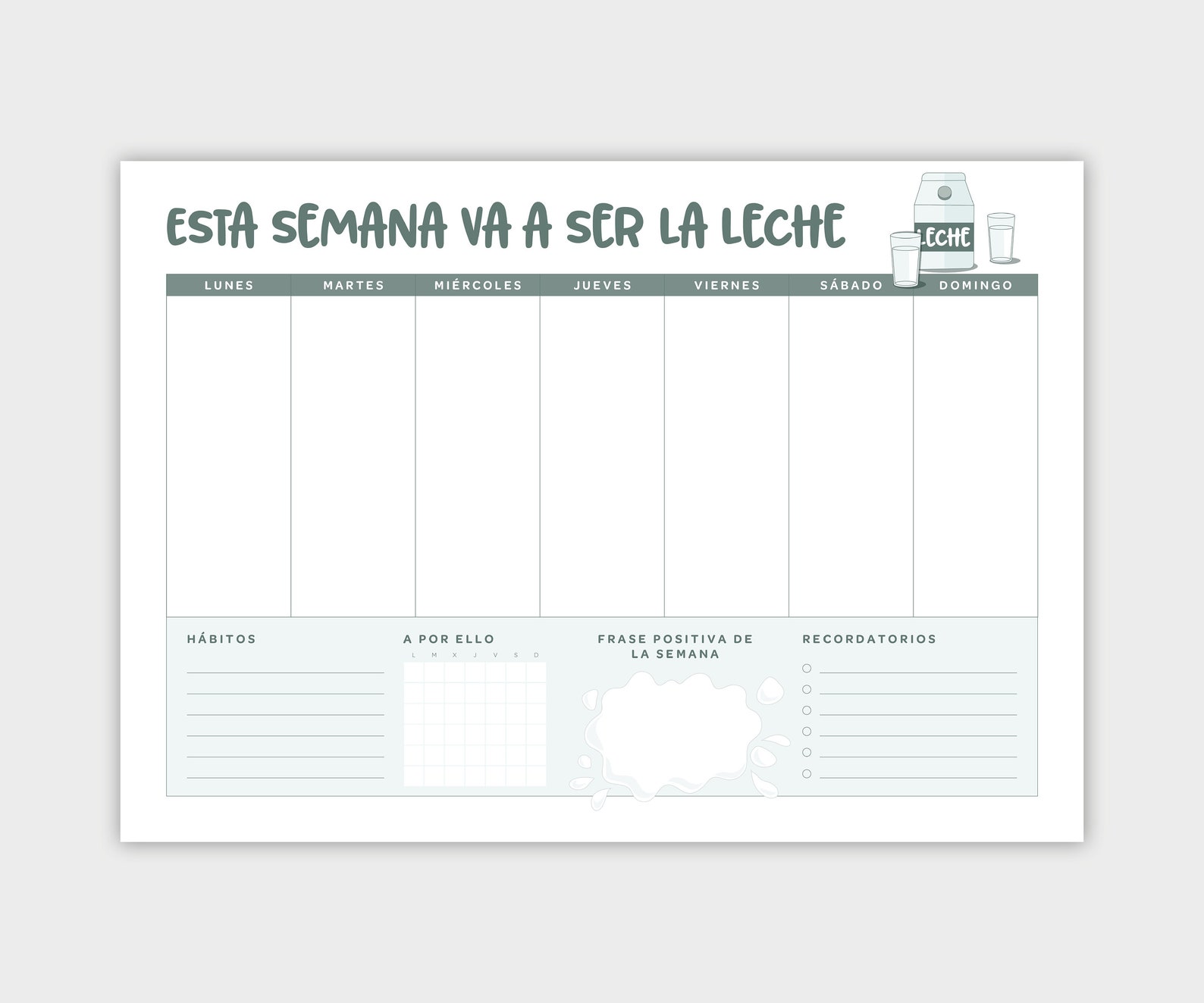 Printable Weekly Planner / PDF Weekly Planner / Downloadable Weekly ...