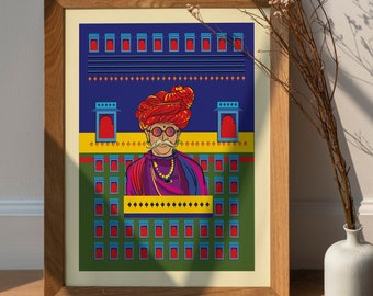 Indian Pop Art Design - Etsy