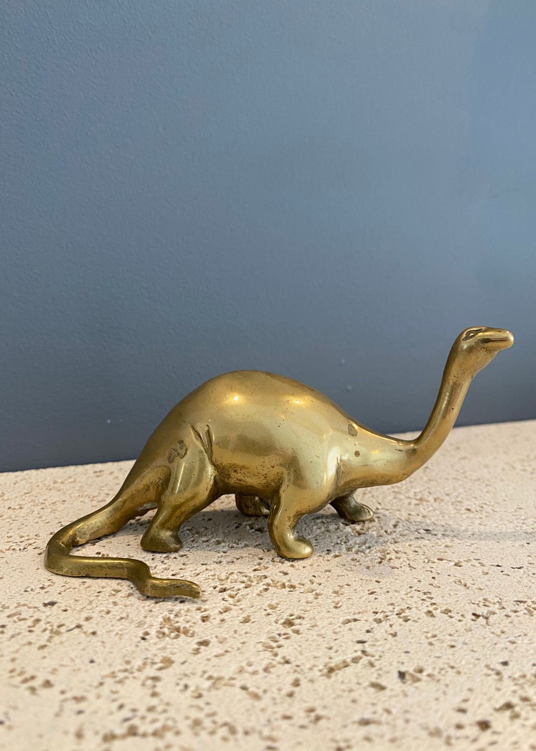 Solid Brass Dinosaur Brontosaurus Collectible Figurine Rare Find - Etsy