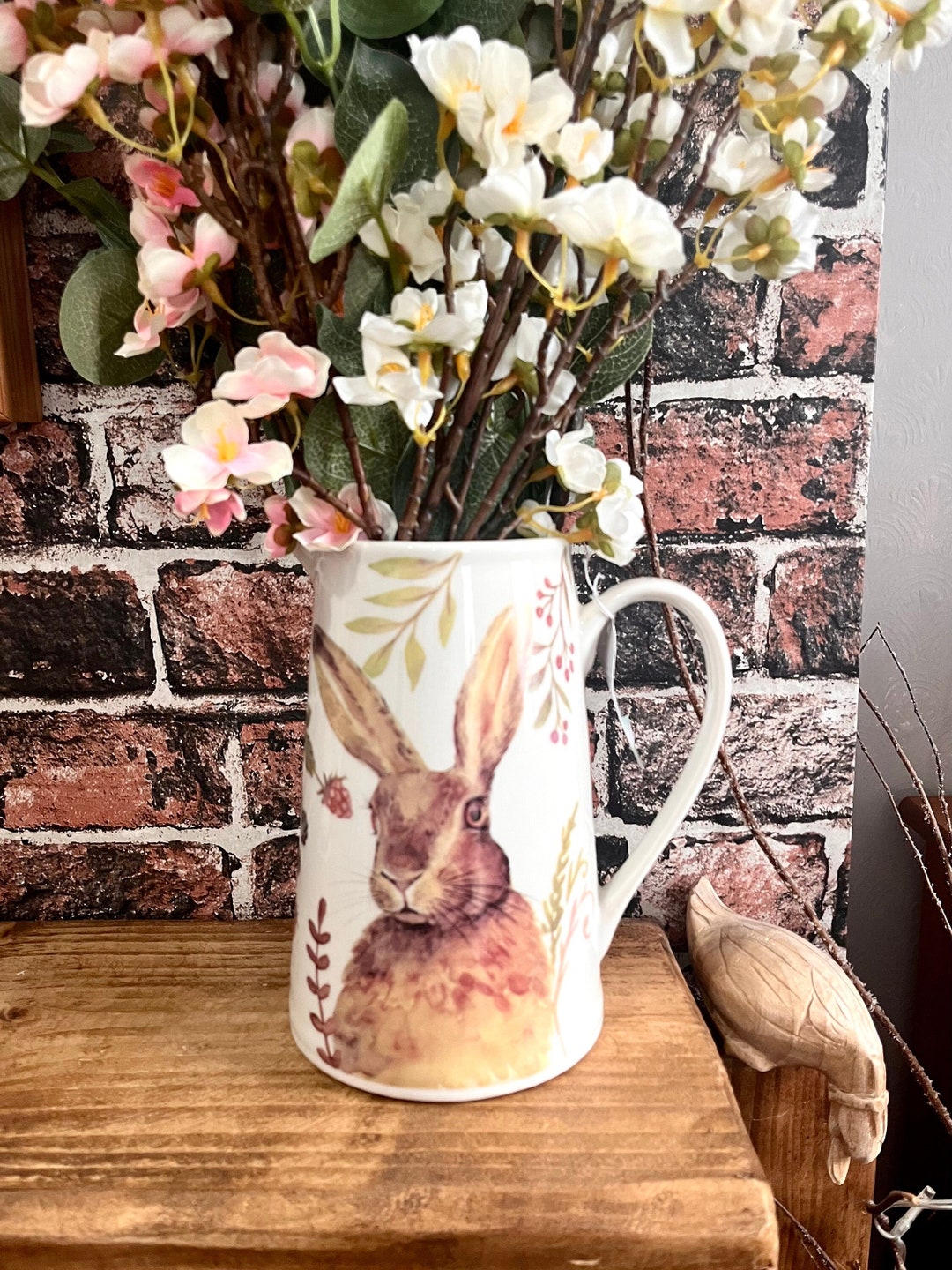 Ceramic Hare Vase Jug - Etsy