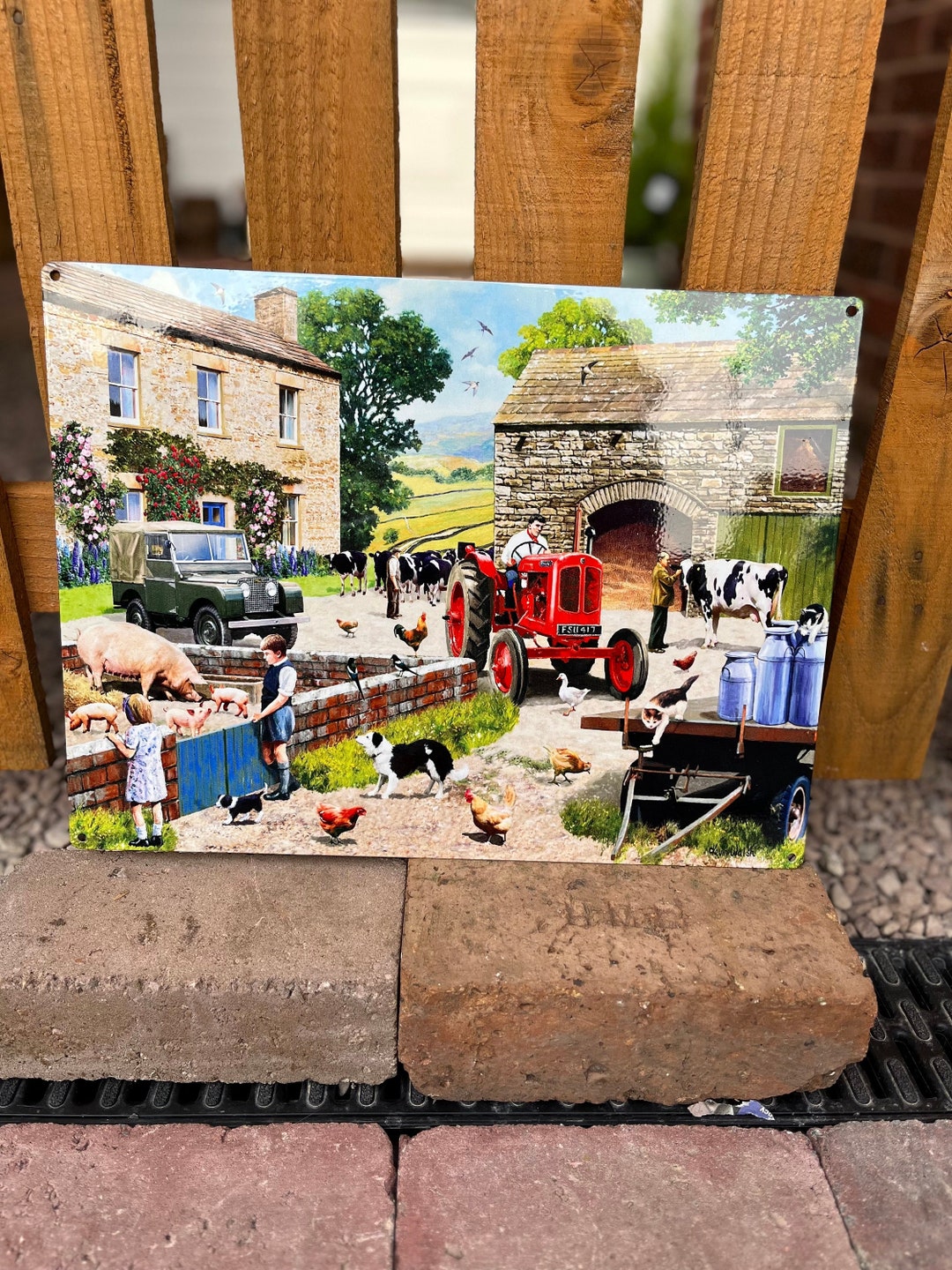 Vintage Farm Metal Sign - Etsy