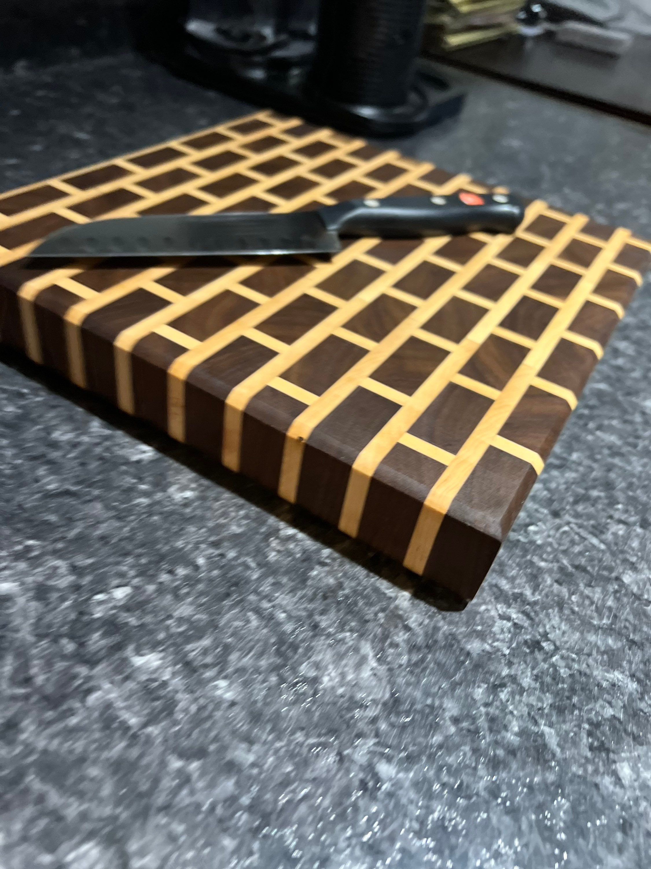 Brick Pattern End Grain Cutting Board. - Etsy