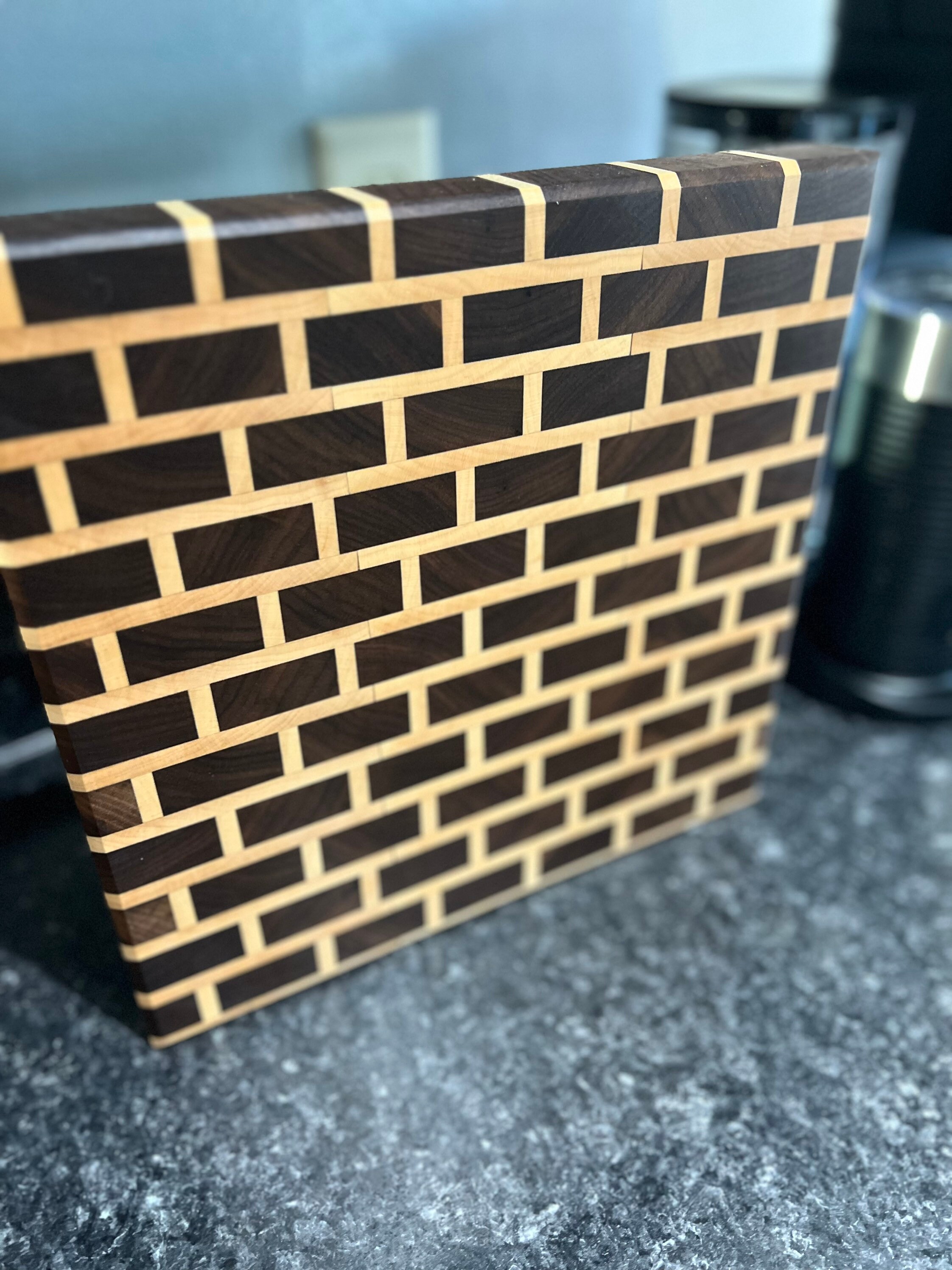 Brick Pattern End Grain Cutting Board. - Etsy