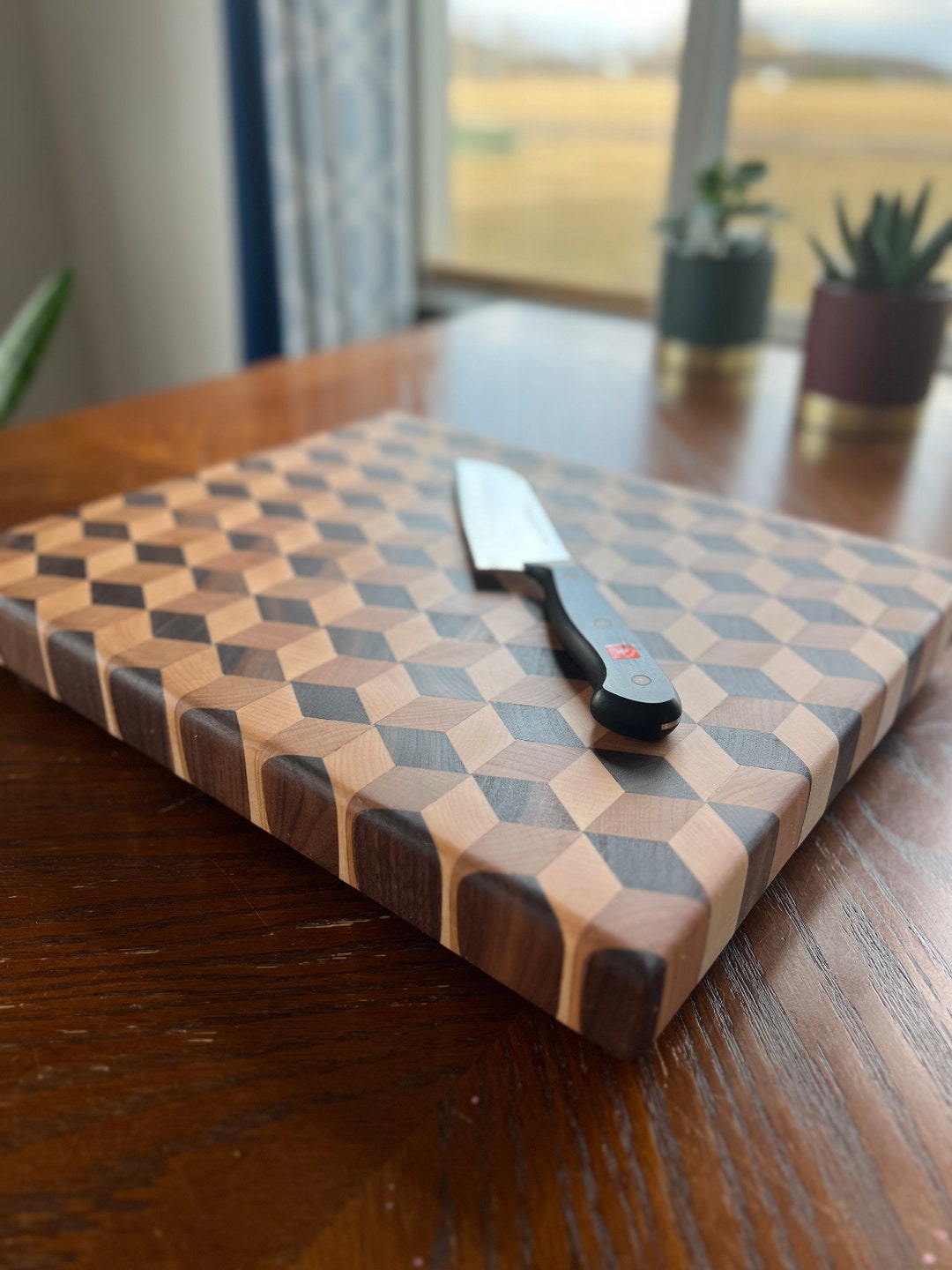 3D Cubed Cutting Board - Etsy