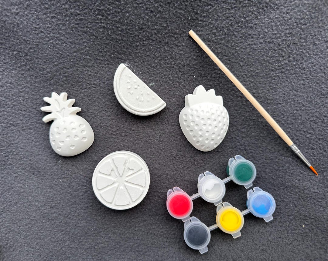 DIY Fruit Plaster Painting Kit, Pineapple, Lemon, Strawberry ...
