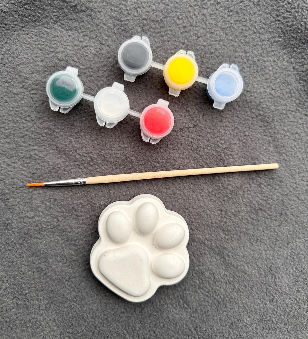 DIY Little Friends' Paw Print Plaster Painting Kit – Fun Craft for Kids ...