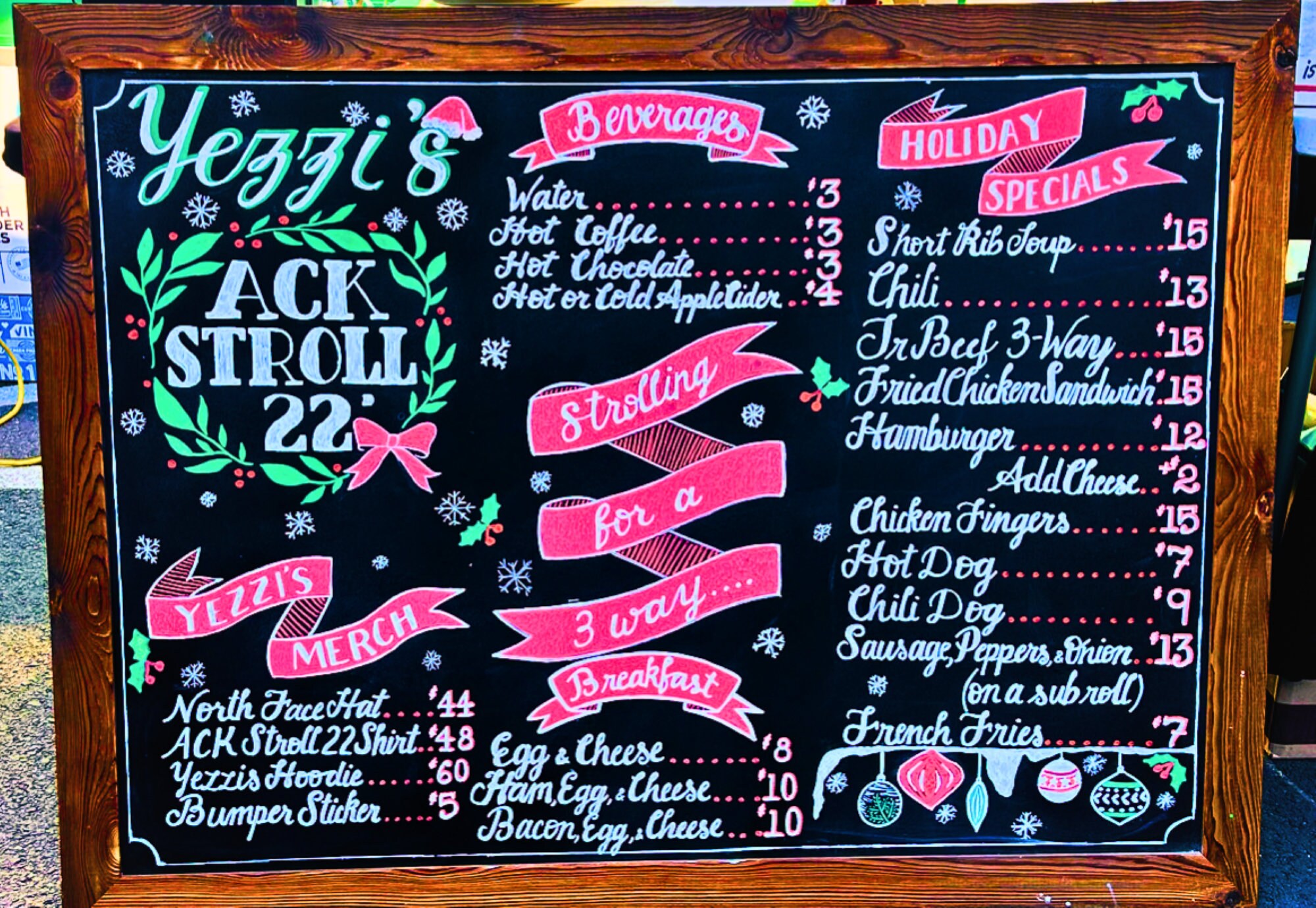 Large Food Truck and Event Chalkboard Menu Board Hand Lettering ...