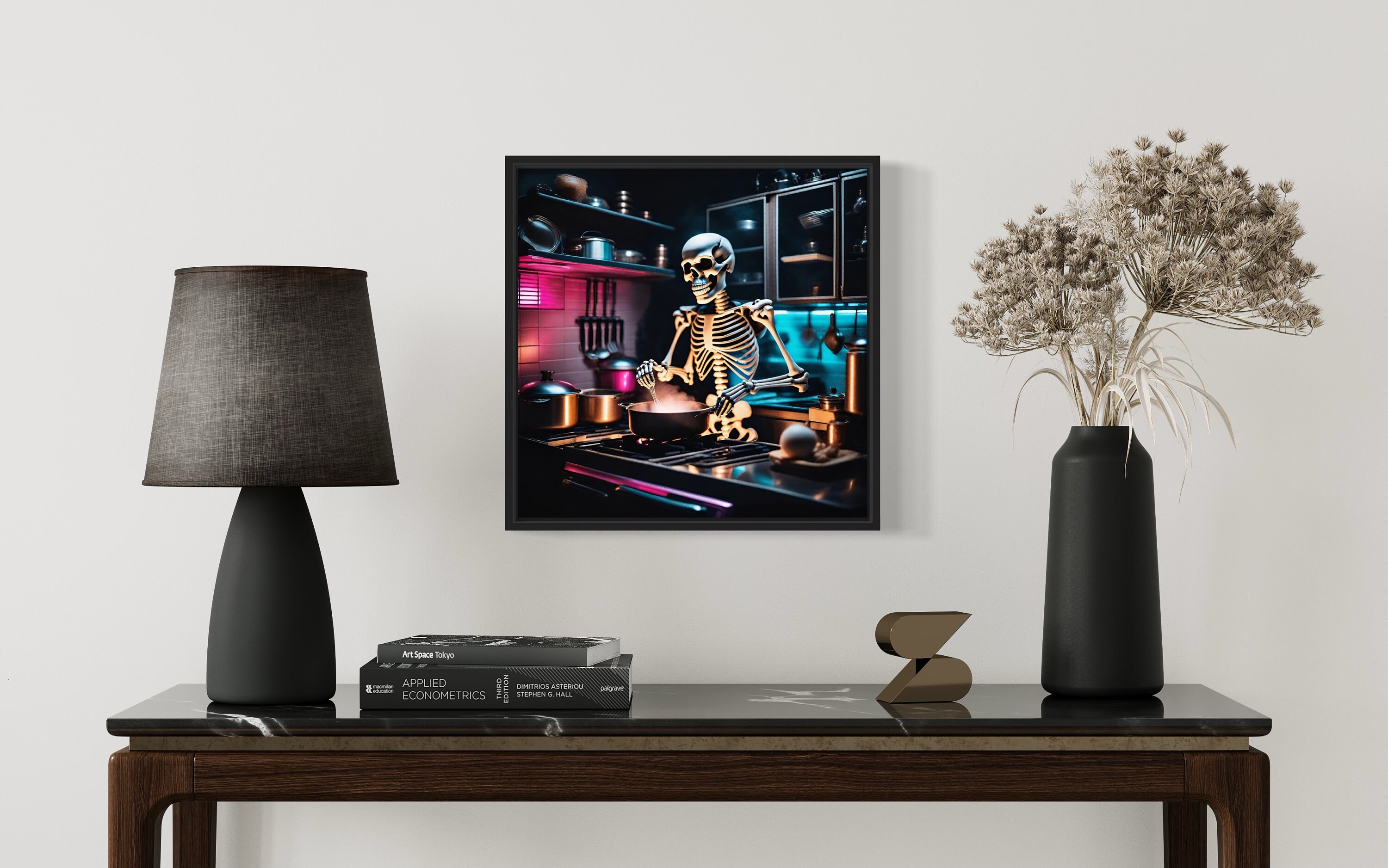 Skeleton Chef - Chic AI Art Print – Cool Digital Artwork of Skeleton ...