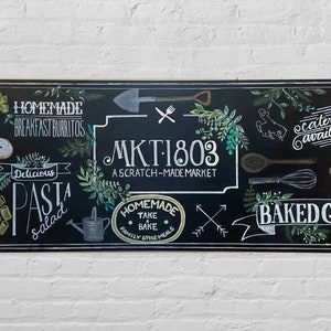 Large Food Truck and Event Chalkboard Menu Board Hand Lettering ...