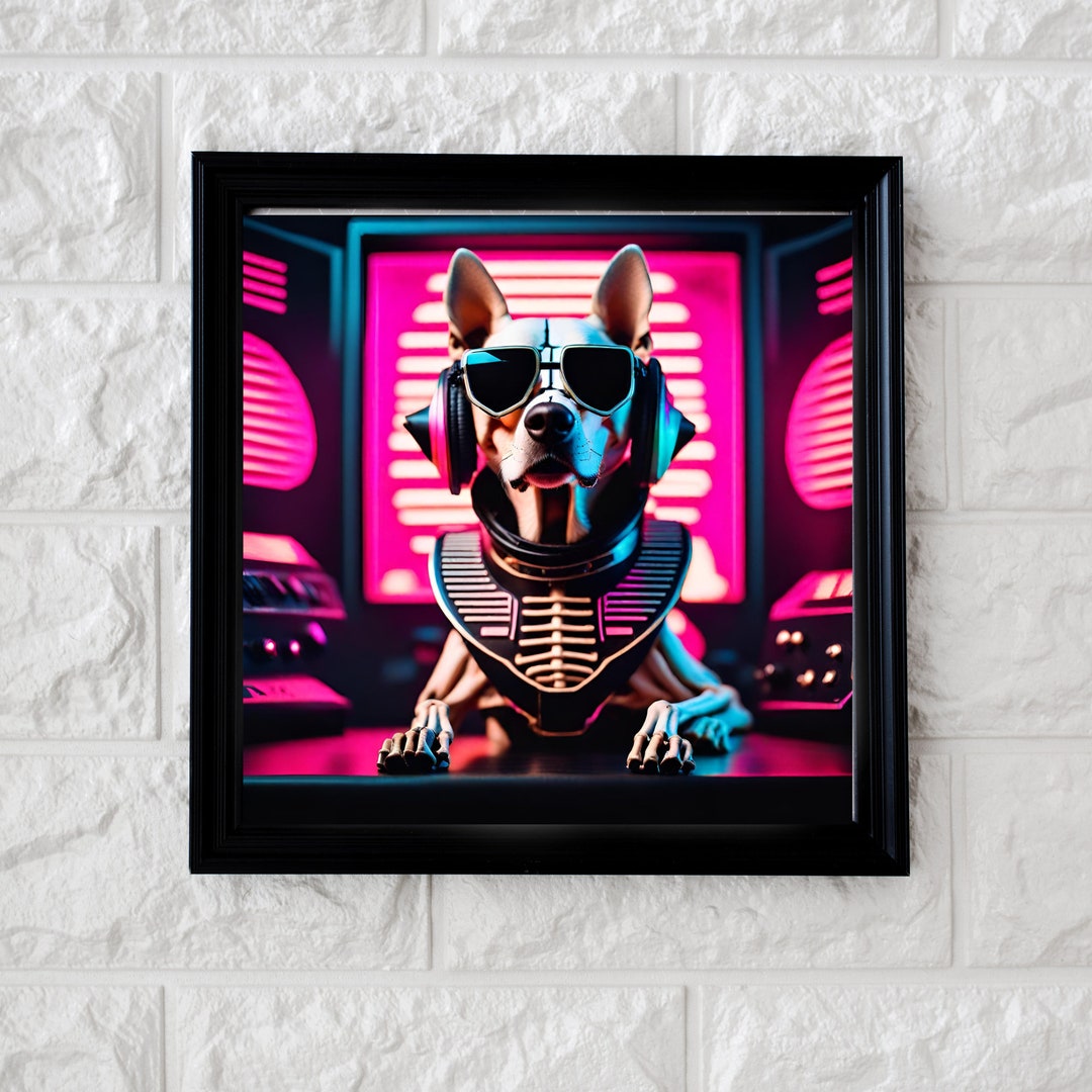 Canvas Wall Art Skeleton Series DJ Dead Doggo - Etsy