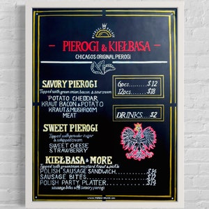 Large Food Truck and Event Chalkboard Menu Board Hand Lettering ...