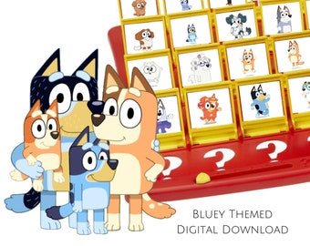 Bluey Themed 'guess Who?' Characters Sheet PDF Download | Print at Home ...