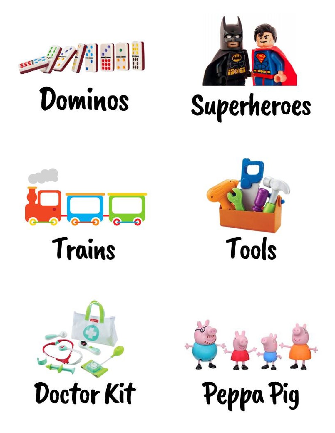 Kids Toy Bin Labels - Etsy