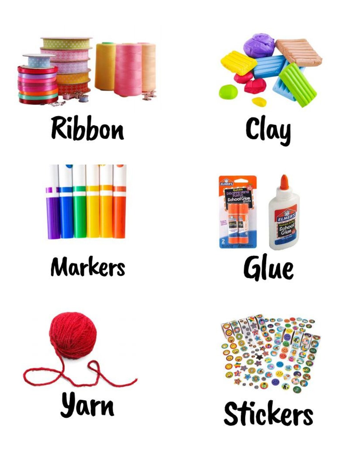Art Supply Bin Labels - Etsy