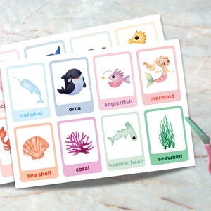Sea Creature Memory Game - DIGITAL DOWNLOAD - Etsy