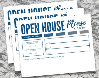 Exp Open House Sign In - Etsy