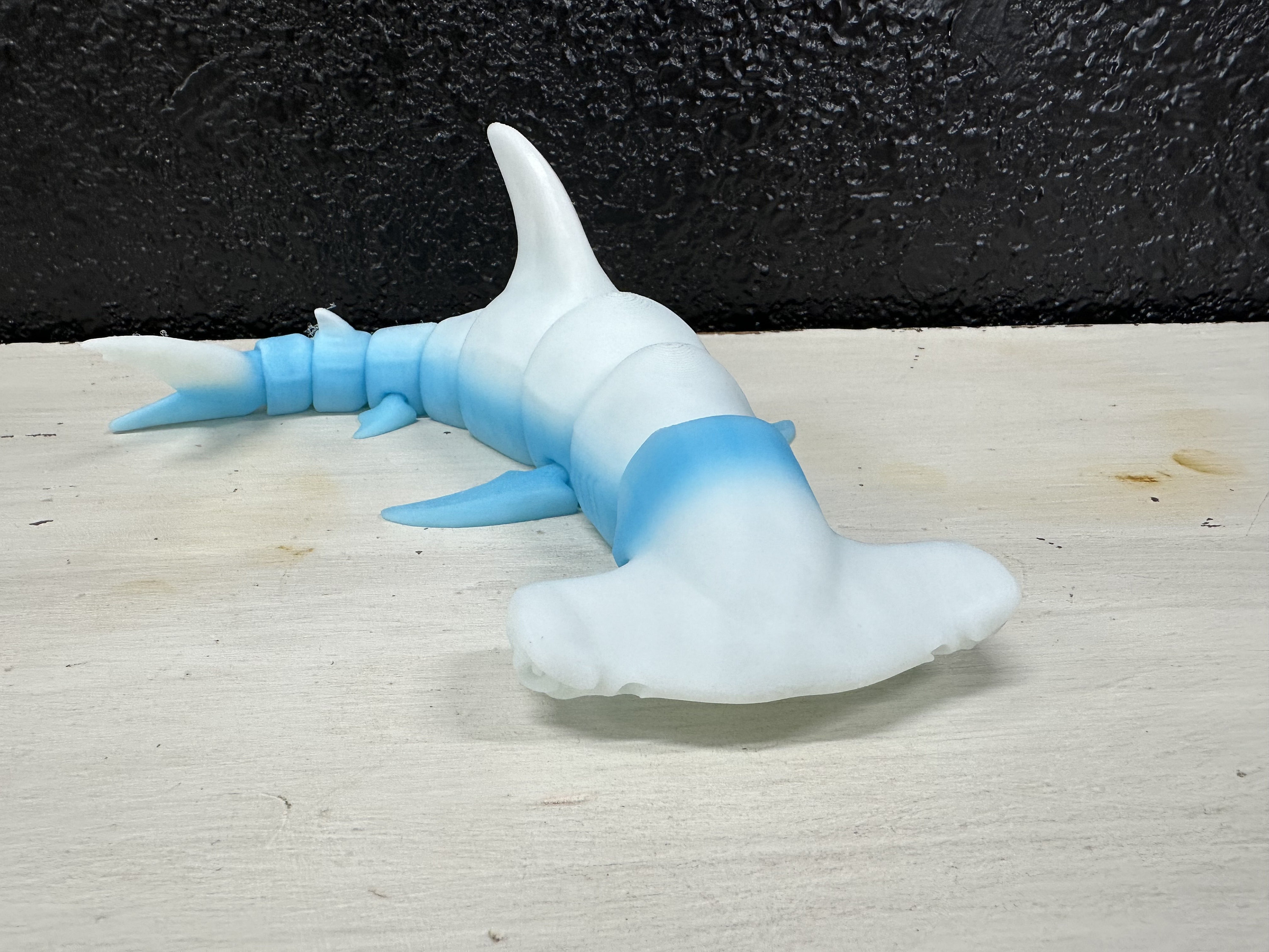3D Printed Hammer Head Shark Fidget Toy Flexible Articulating Sensory ...