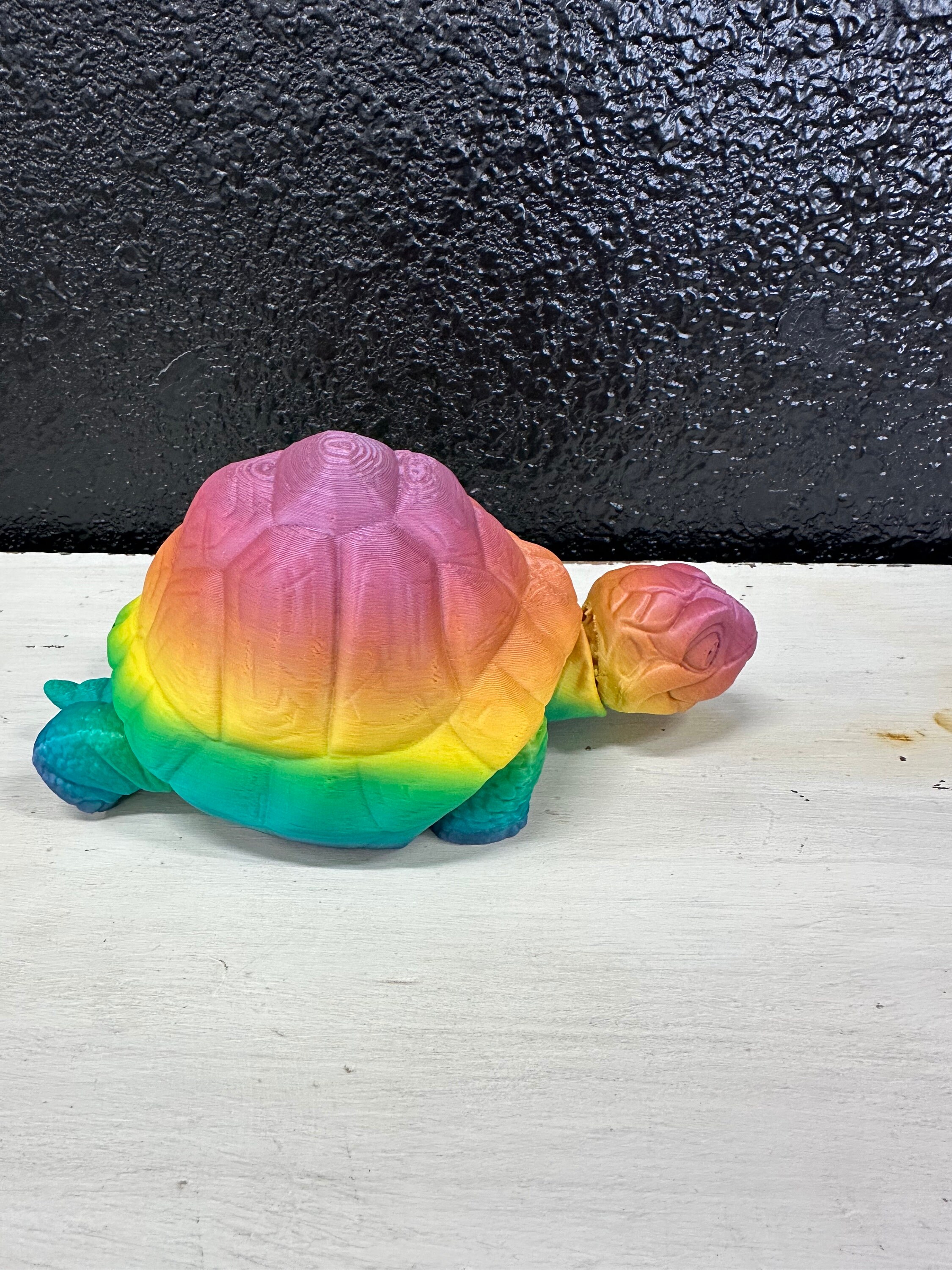 3D Printed Tortoise Fidget Toy Flexible Articulating Sensory Pet Turtle ...