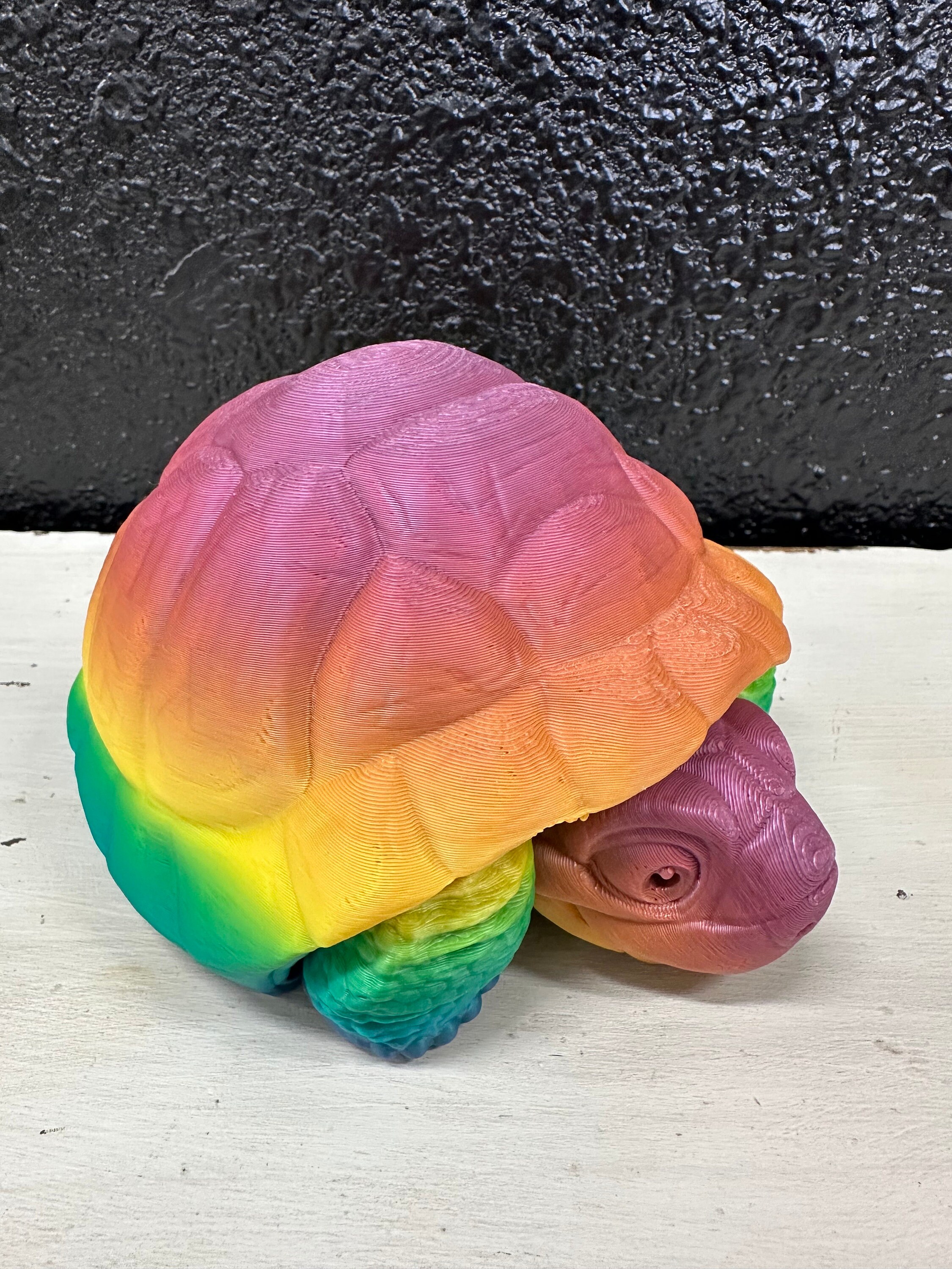 3D Printed Tortoise Fidget Toy Flexible Articulating Sensory Pet Turtle ...