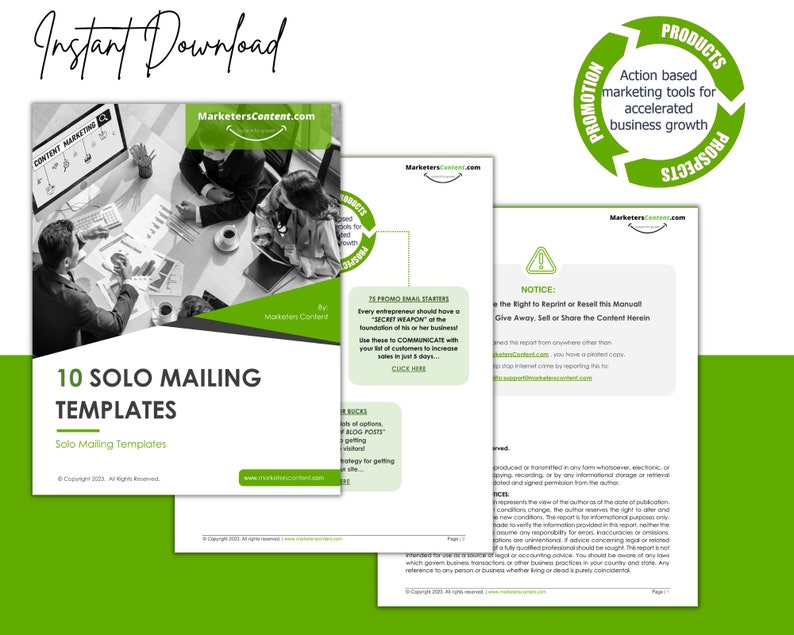 10 Solo Mailing Templates - Etsy