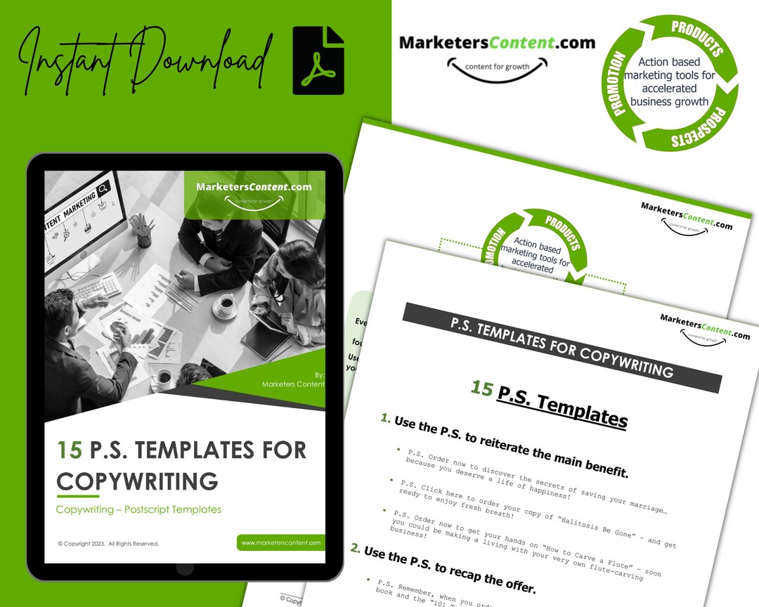 15 P.S. Templates - Etsy
