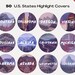 US States Instagram Story Highlight Covers, American States Highlight ...