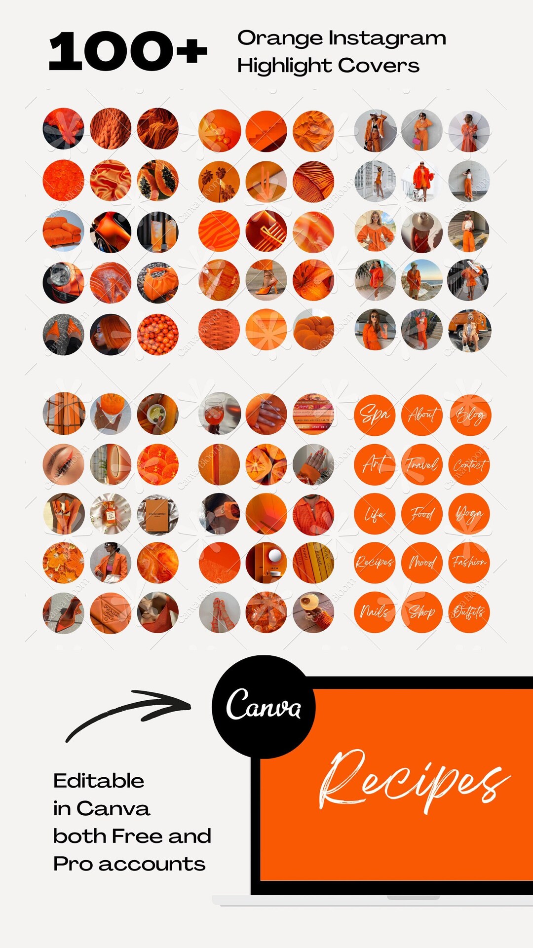 Orange Highlight Covers Orange Instagram Highlight Icons - Etsy