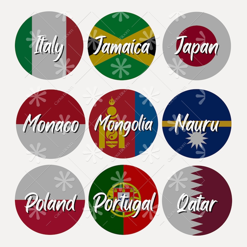 Country Flags Instagram Highlight Covers: Travel Blogger Icons (PNG ...
