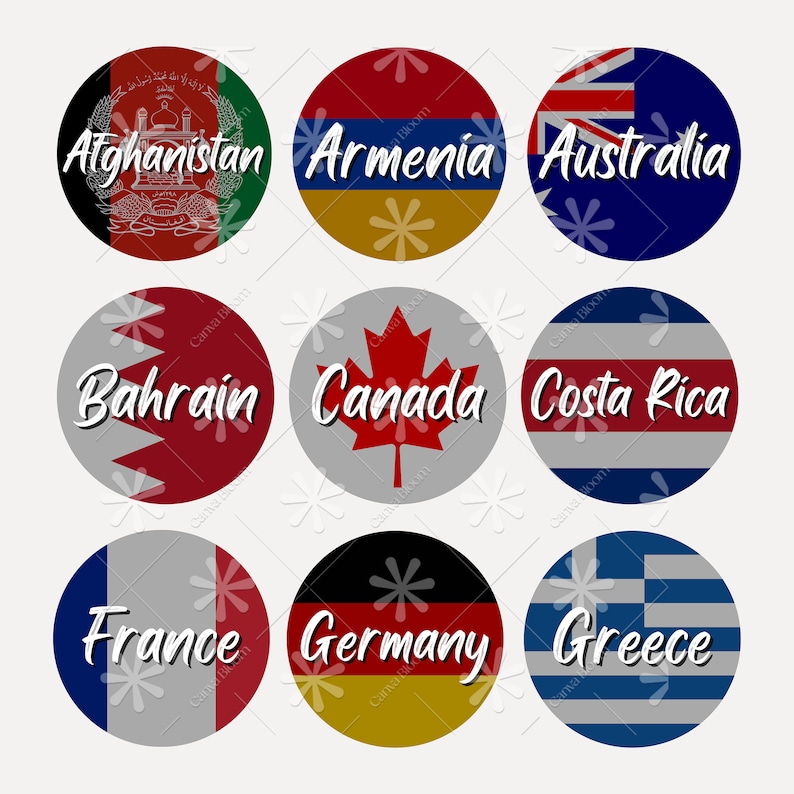Country Flags Instagram Highlight Covers: Travel Blogger Icons (PNG ...