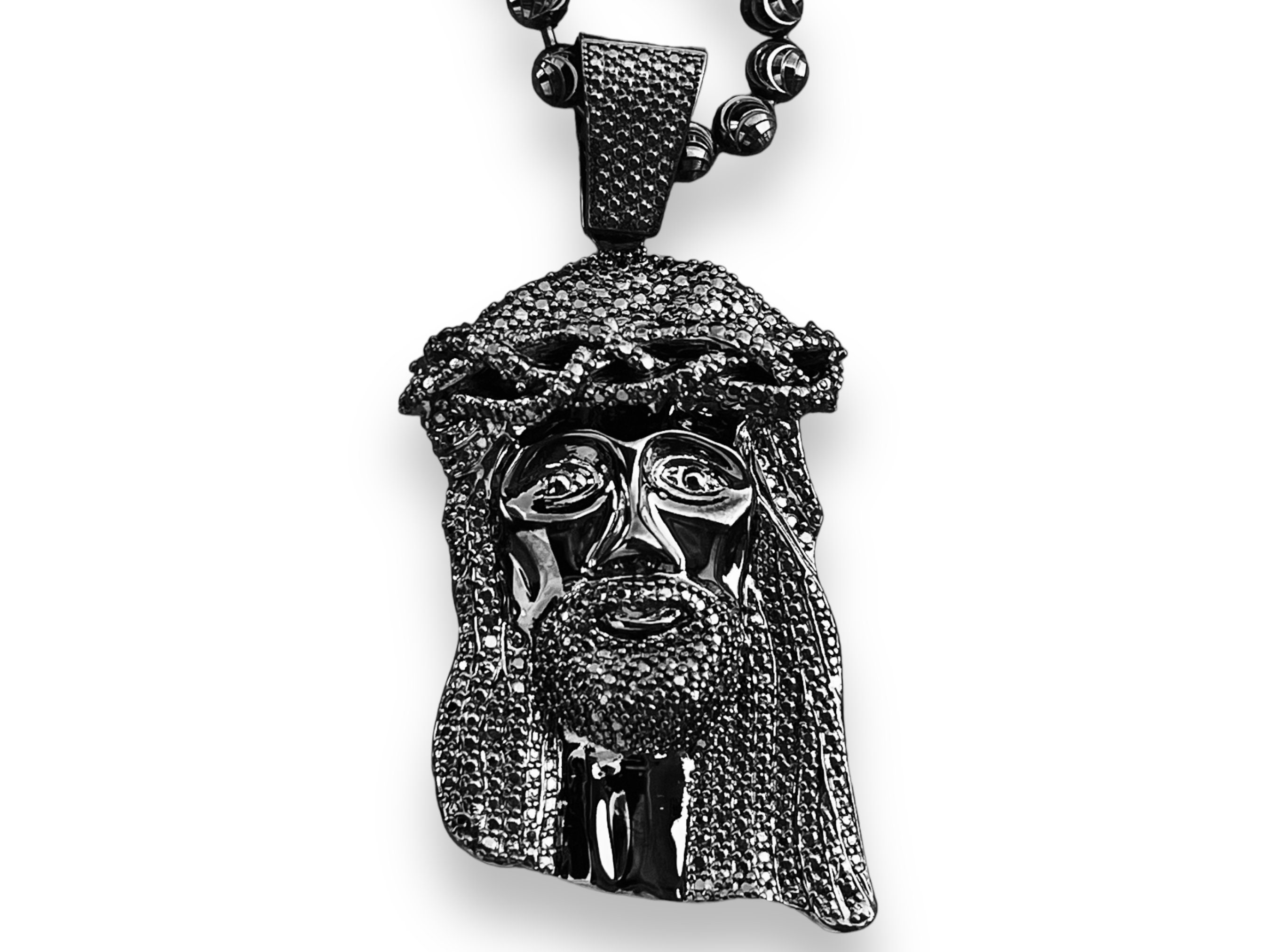 Black Jesus Piece - Kanye Black Jesus Piece - Black Rhodium Jesus Piece ...