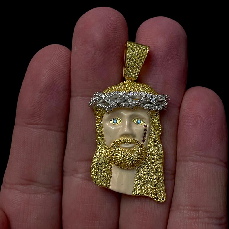 The Kanye Jesus Piece Aka the GOOD Jesus Piece With Enamel - Small Size ...