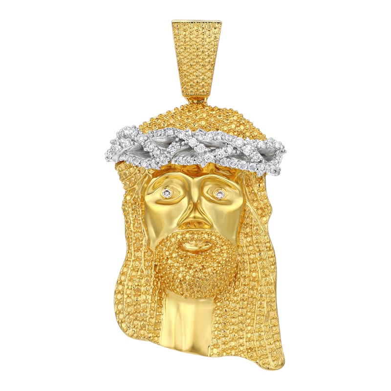 Gold Jesus Piece Chain - Etsy