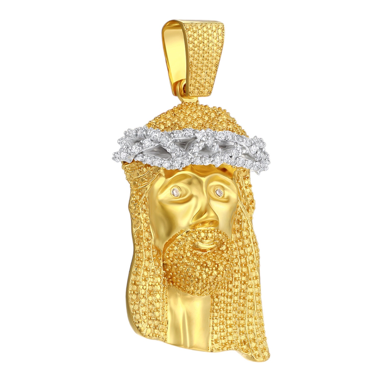 10K Yellow Gold Extra Small Stoneless Kanye Jesus Piece Aka the GOOD ...