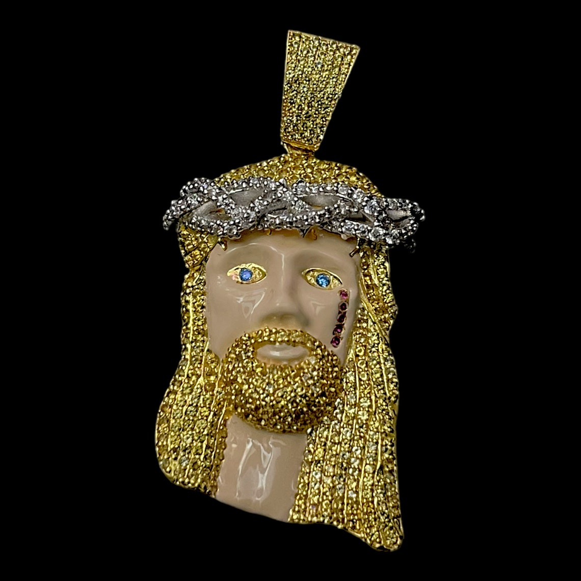 The Kanye Jesus Piece Aka the GOOD Jesus Piece With Enamel - Small Size ...