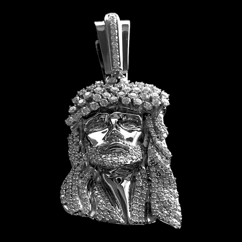 Tito Jesus Piece - Notorious Big Inspired Jesus Head Pendant - Kufi ...