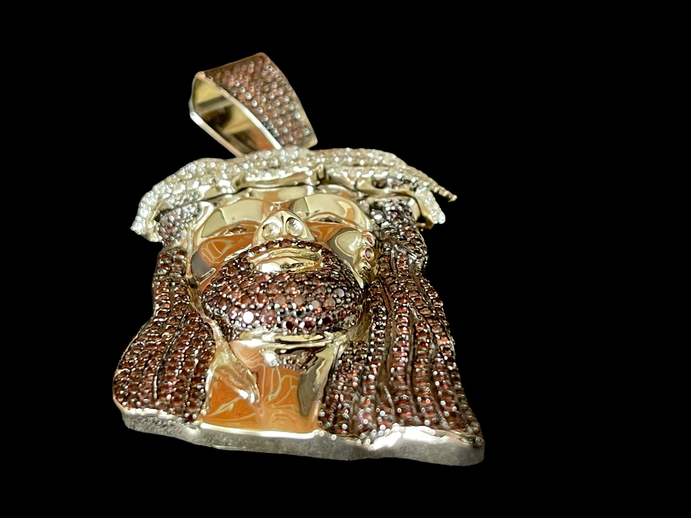 Kanye West Style Jesus Piece Custom Made 925 Silver & Moissanite Stones ...