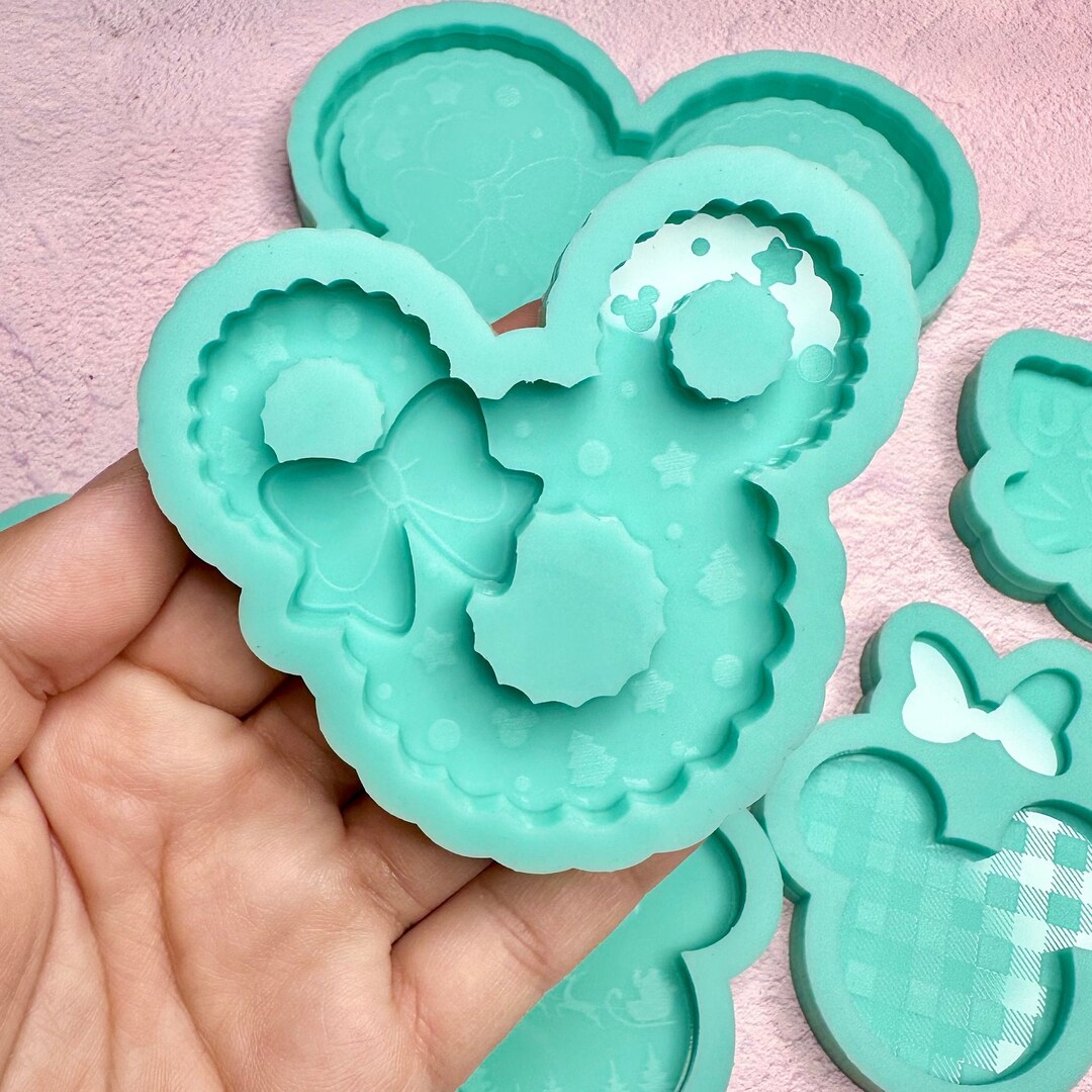 Mouse Christmas Wreath Silicone Mold - Etsy