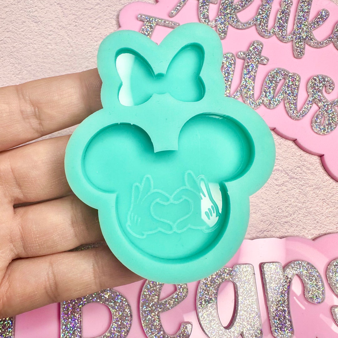 Mouse Heart Hands Grippy Phone Grip Silicone Mold - Etsy