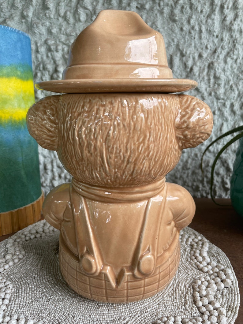 Ranger Bear/smokey Bear Cookie Jar by Cumberland Ware Made in U.S. - Etsy