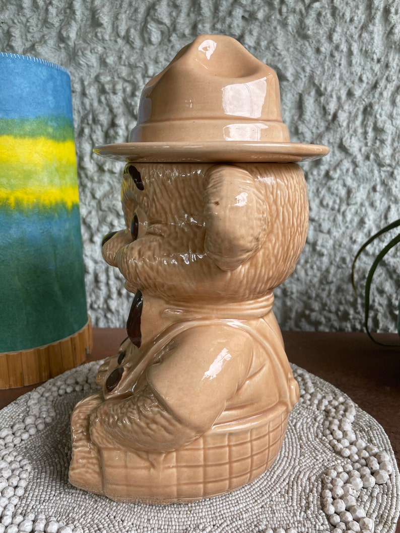 Ranger Bear/smokey Bear Cookie Jar by Cumberland Ware Made in U.S. - Etsy