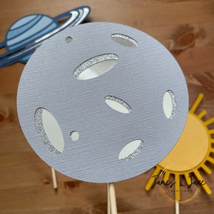 Space Centerpiece Sticks | Set of 3 or 4 | Outer Space Birthday Decor ...