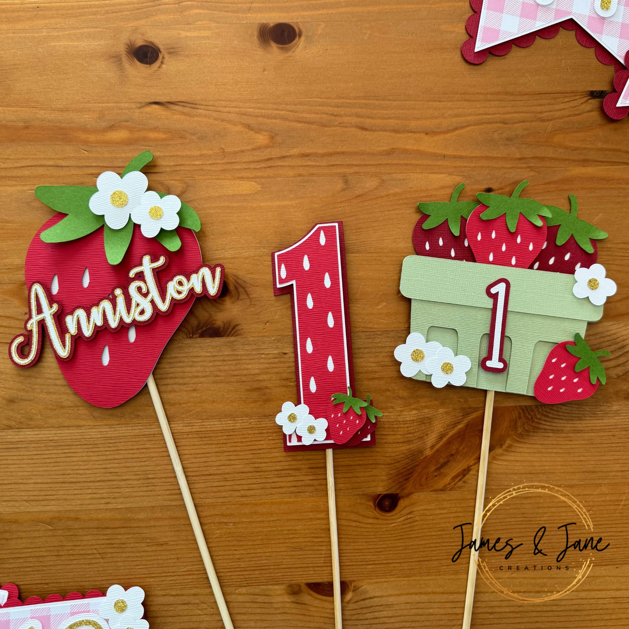 Custom 3D Letters | Berry First Birthday Theme, Berry Sweet Birthday ...