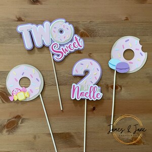 Sweet One, Two Sweet Centerpiece Sticks | Personalized Sweet One, Two ...