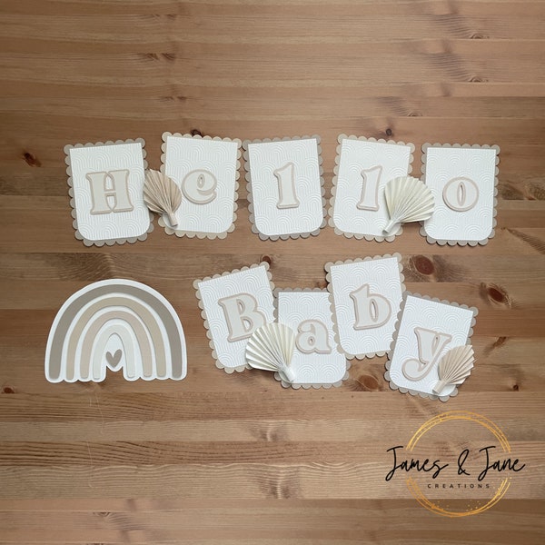 Rainbow Baby Shower Banner - Etsy