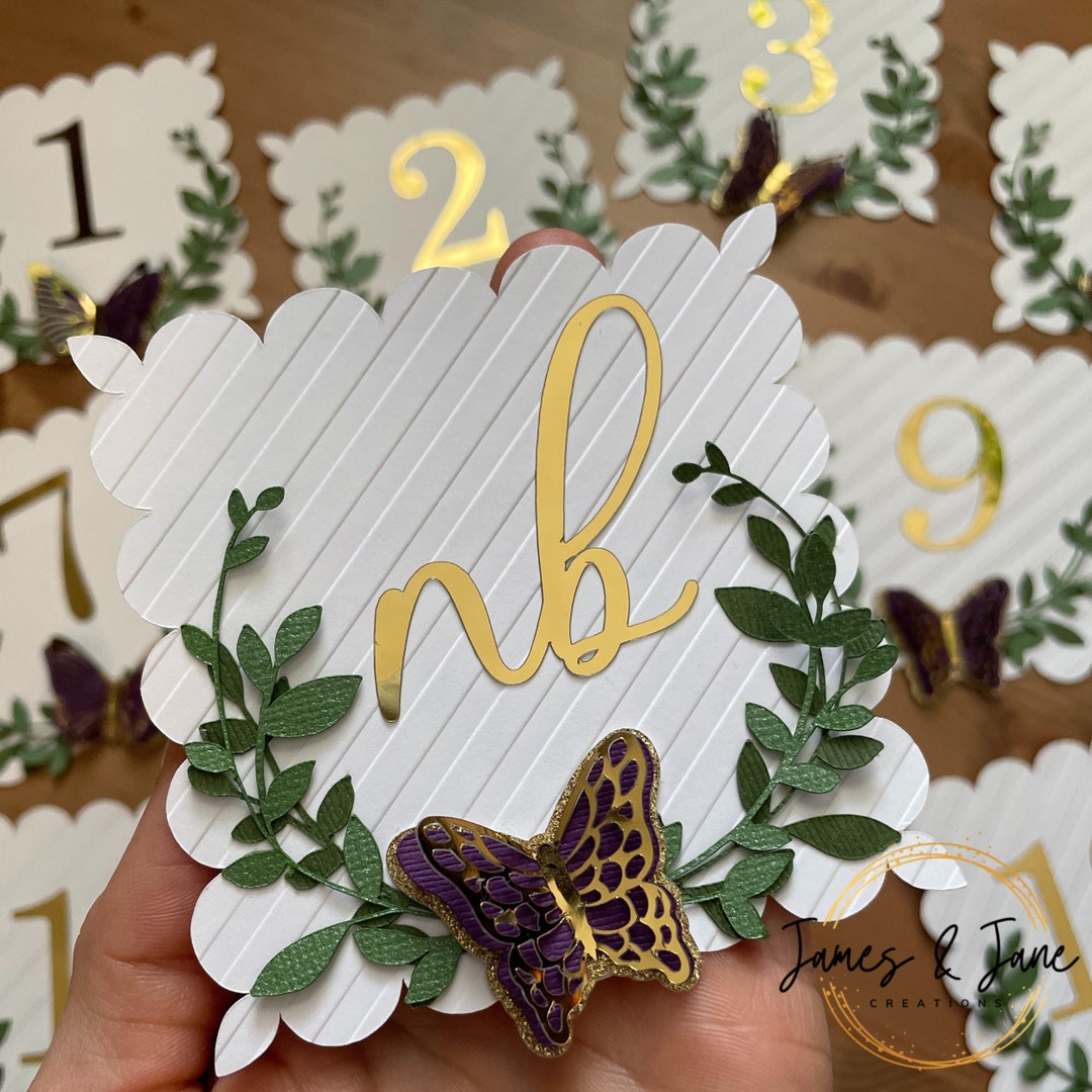 Fairy Garden Milestone Banner | Butterfly Banner, Garden Party Birthday ...