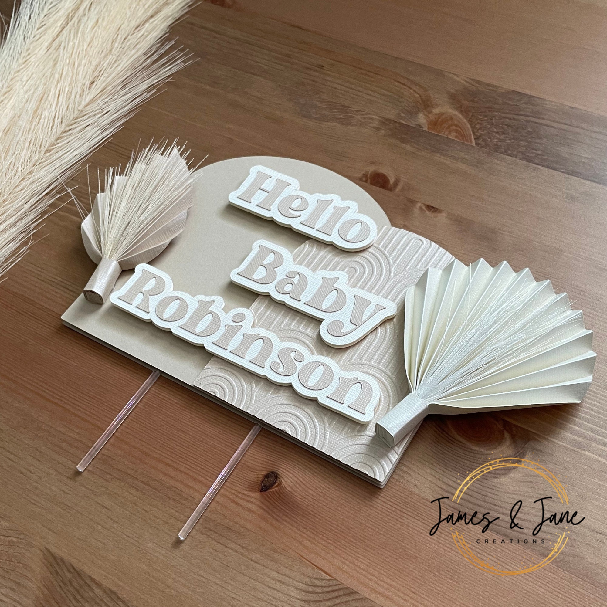 Boho Baby Shower Cake Topper Boho Rainbow Baby Shower - Etsy