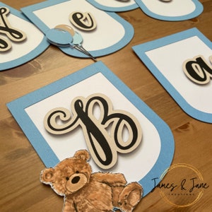 Teddy Bear Baby Shower Banner | Teddy Bear, Balloons, Baby Shower ...
