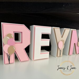 Custom 3D Letters | Teddy Bear Baby Shower Personalized 3D Letters ...