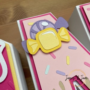 Custom 3D Letters | Sweet One, Two Sweet Personalized 3D Letters, Donut ...